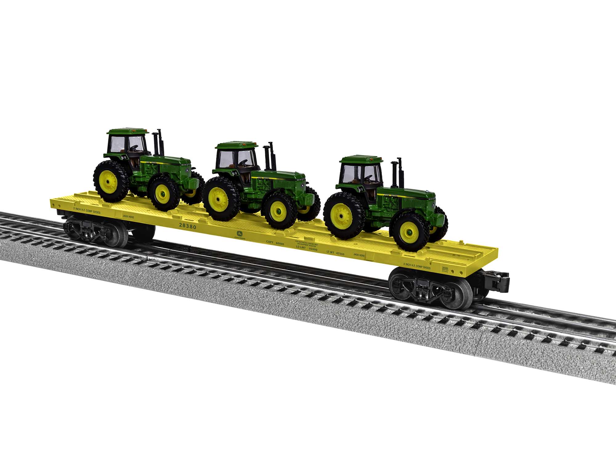John Deere Flatcar with Tractors